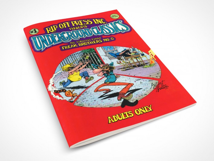 Propose your new comic cover with our Faceup Comic Book Mockup 7