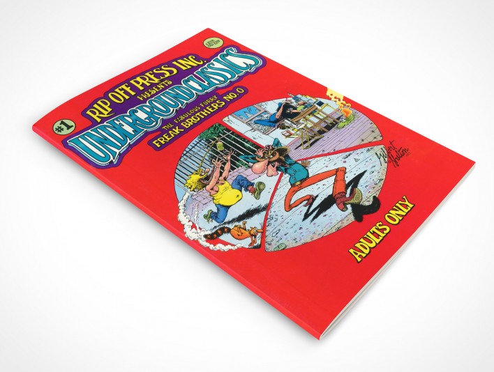 Apply your artwork to this Faceup Comic Book Mockup 8
