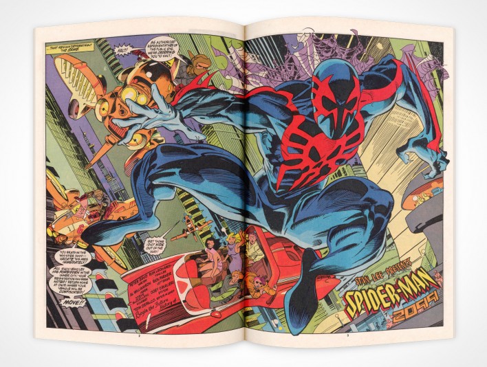 Comic Book Mockup High Angle 45° Open View in Magazine Catalog