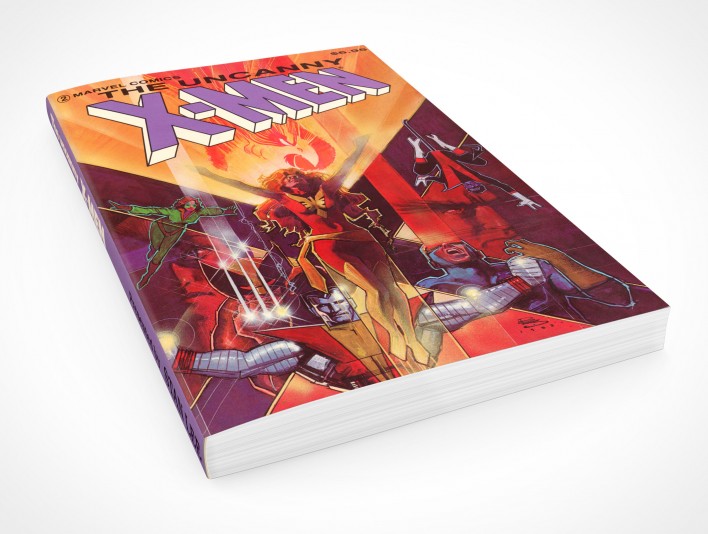 Pitch your comic hero cover with this Graphic Novel Book Mockup 6
