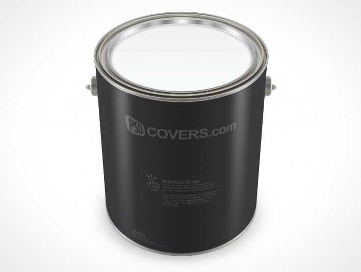 Market new paint branding with our 1 Gallon Paint Can Mockup 21