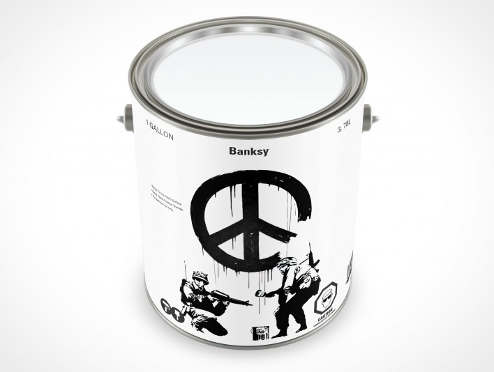 Test new brand ideas with our 1 Gallon Paint Can Mockup 24