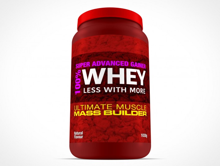 Place your own brand on this Protein Container Mockup 1