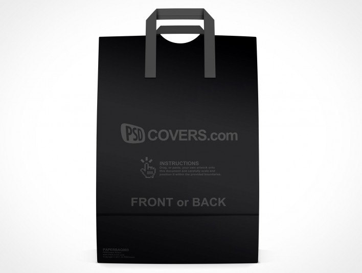 Show your store branding on this Grocery Paper Bag Mockup 3