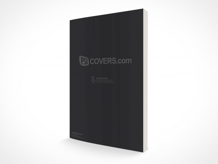 Book Cover Mockup | Render artwork on the front cover of this paperback