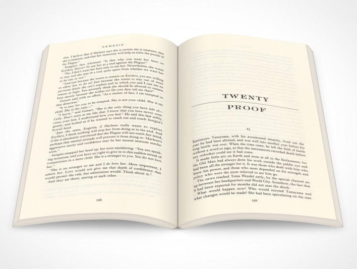 Showcase your book layouts with our Octavo Paperback Book Mockup 26