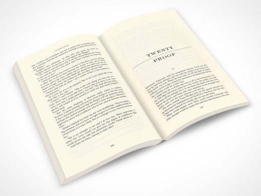 This Octavo Paperback Book Mockup 27 showcases book layout
