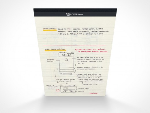 Test stationery designs on this Stationery Notepad Mockup 9