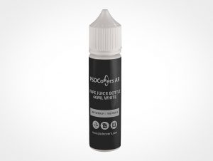 Place branding design on this white label Vape Bottle Mockup 2