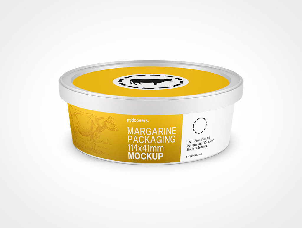 Margarine Package Mockup • PSDCovers • Mockups in a Snap!