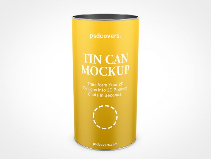 Friction Lid Tin Can Mockup 4