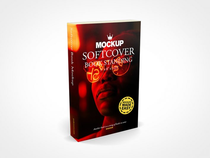 Place your book design on this Octavo Paperback Book Mockup 17