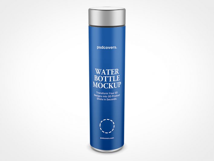 Refine your designs on this blank Steel Water Bottle Mockup 13