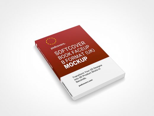 Market your cover on this white label B-Format Book Mockup 213