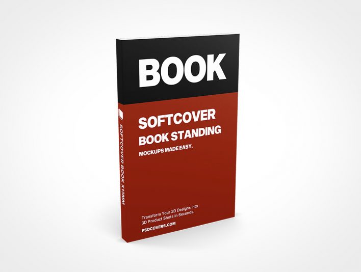Validate your cover layout on this blank B-Format Book Mockup 13