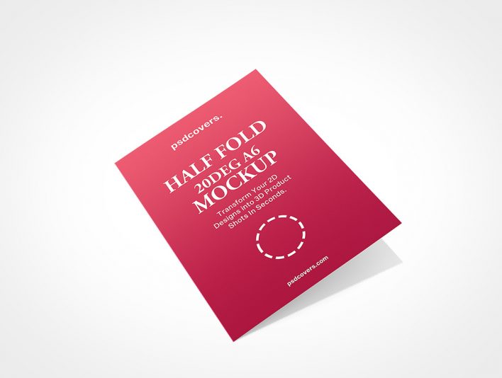 Share your card greetings on this blank A6 Card Mockup 4