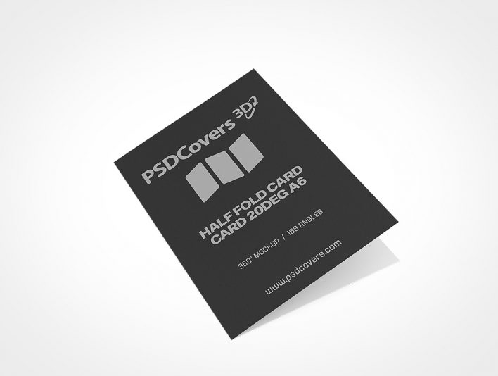 Share your card greetings on this blank A6 Card Mockup 4