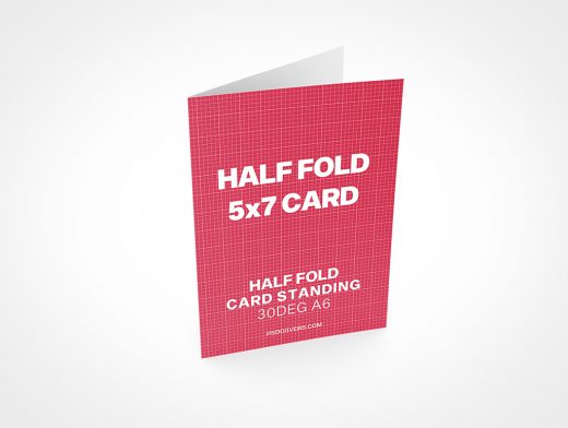 Test your greeting designs on this blank A6 Card Mockup 6