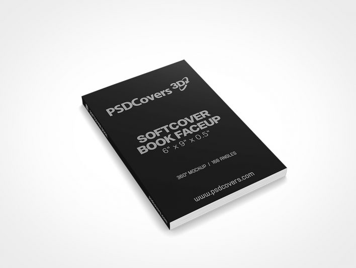 Octavo Paperback Book Mockup 28 | Top view of centre pages of book ...