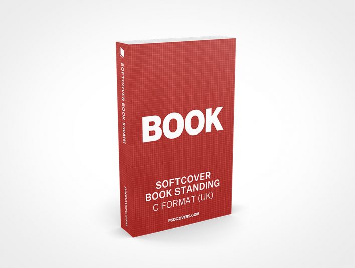 Rveal your cover design on this blank C-Format Book Mockup 32