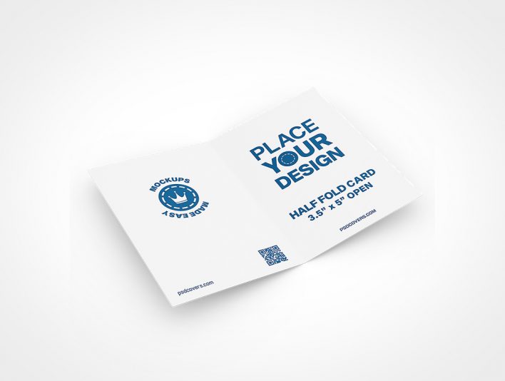 Render your 4-bar panels on this blank white label Card Mockup