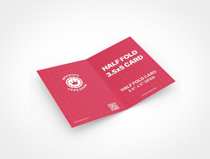 Render your 4-bar panels on this blank white label Card Mockup