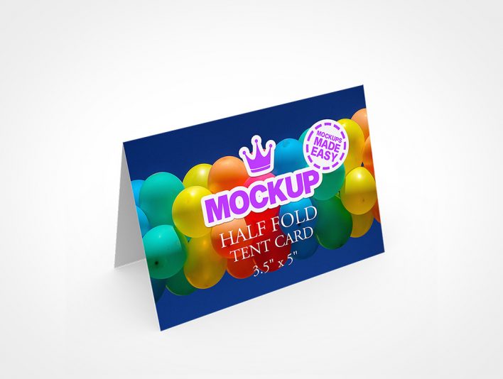 Half Fold 5x7 in Mockup Catalog • PSDCovers