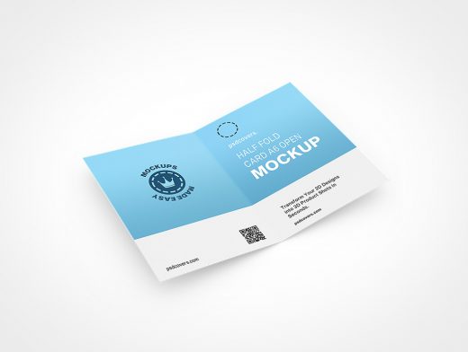 Showcase your panel designs on this blank A6 Card Mockup