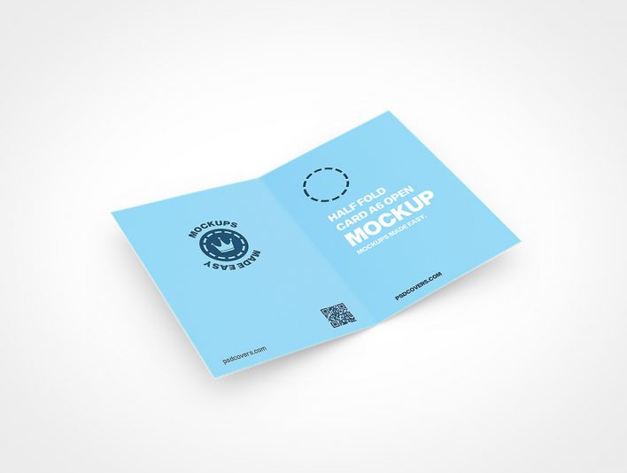 Showcase your panel designs on this blank A6 Card Mockup