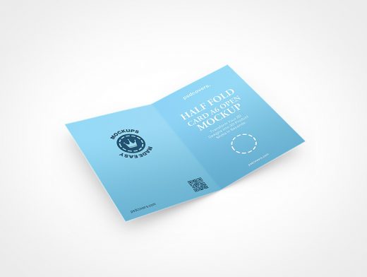 Showcase your panel designs on this blank A6 Card Mockup