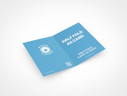 Showcase your panel designs on this blank A6 Card Mockup