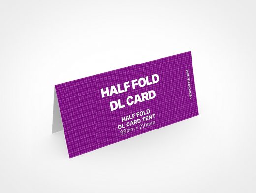Render your designs on this white label DL Card Mockup 12