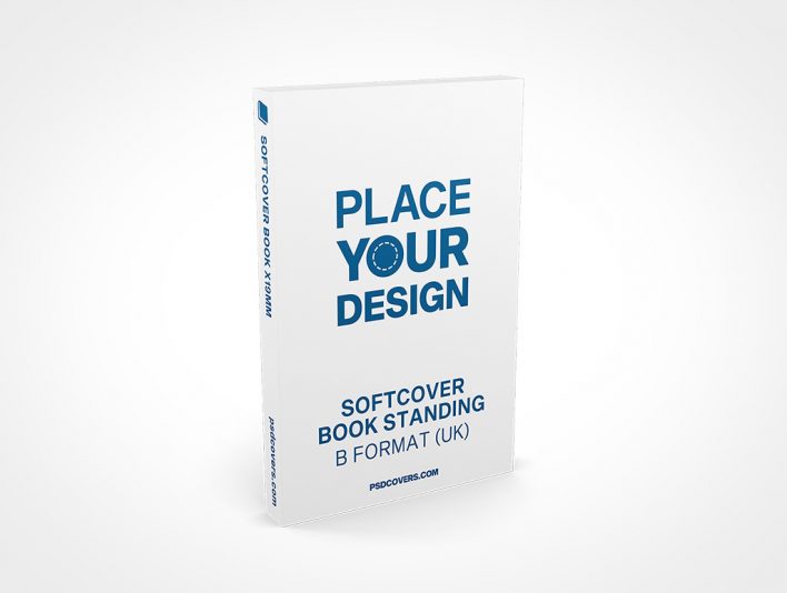 Market new cover design on this blank B-Format Book Mockup 19