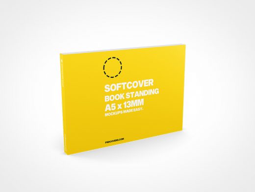 A5 Landscape Book 13 is a blank mockup for your cover designs