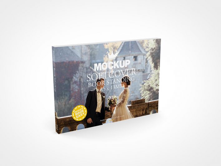 A5 Landscape Book 13 is a blank mockup for your cover designs