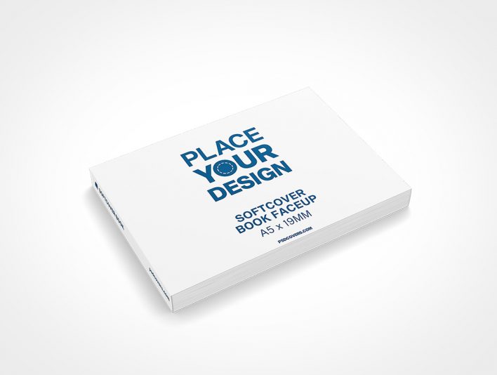 A5 Landscape Book 219 is a blank mockup for your cover designs