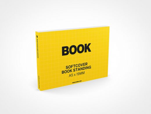 A5 Landscape Book 19 is a blank mockup for your cover designs