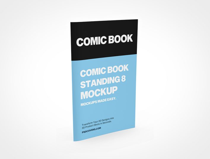 Comic Book Mockup 8 is a blank mockup for your cover designs
