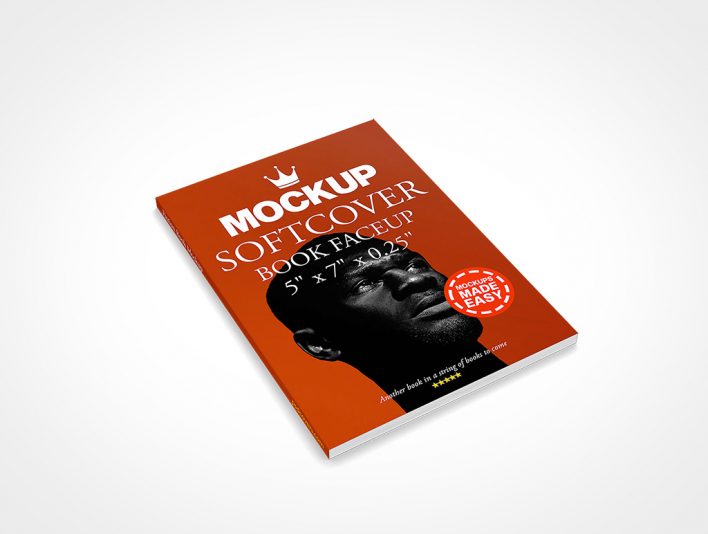 Finalize your book cover design with this PAPERBACK009 Mockup