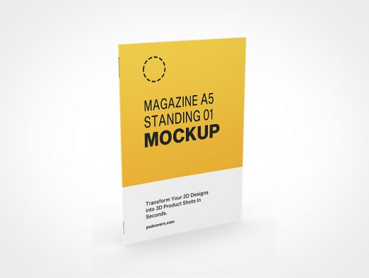 Stick your brand to this white label A5 Magazine 2