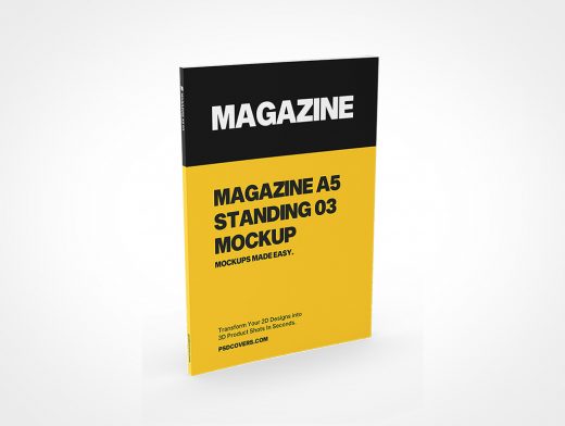 Propose your cover design to this blank A5 Magazine 6