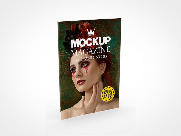 Use this Closed Magazine Mockup 9 to showcase cover designs