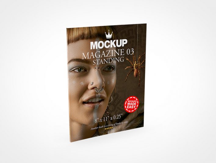 Use this Closed Magazine Mockup 9 to showcase cover designs
