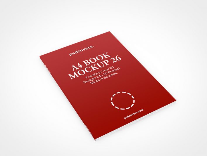 A4 Book Mockup 26 is a blank mockup for your cover designs