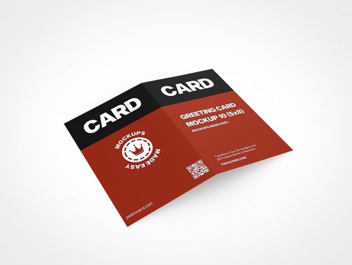 Greeting Card Mockup 10 is a blank mockup for your card designs