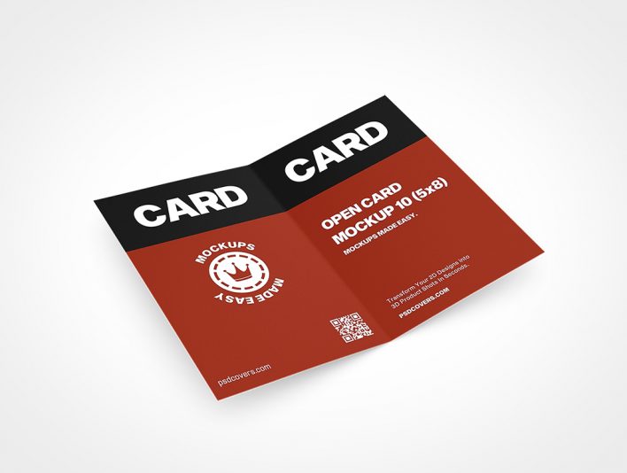 Apply your brand to this white label Card Mockup 10