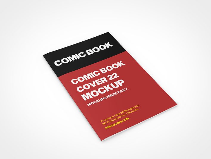 Comic Book Cover 22 is a blank mockup for your cover designs