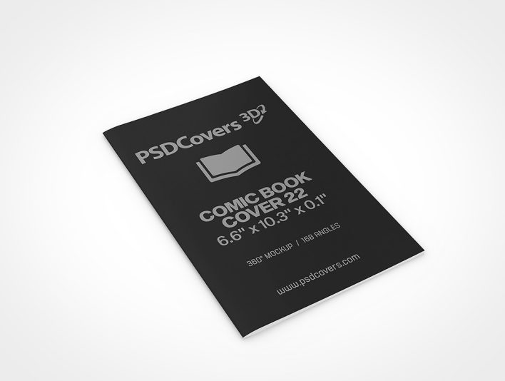 Market your cover layout on this blank Comic Book Cover 23