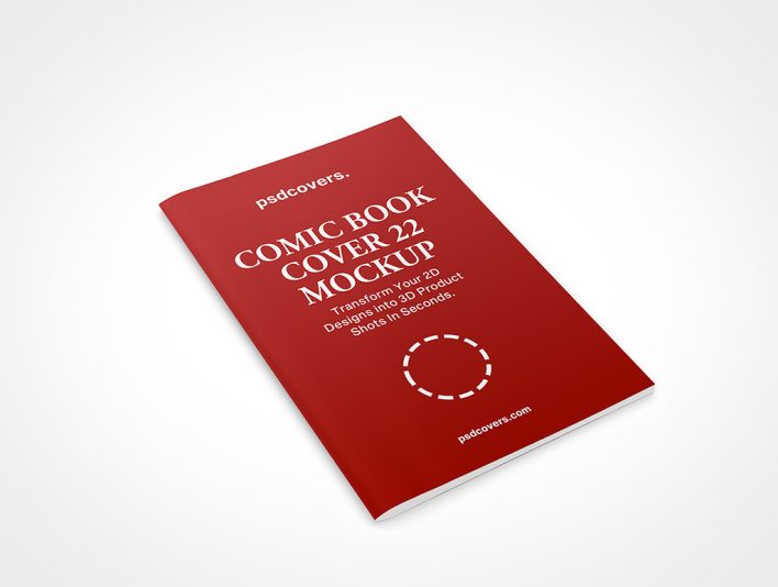 Market your cover layout on this blank Comic Book Cover 23