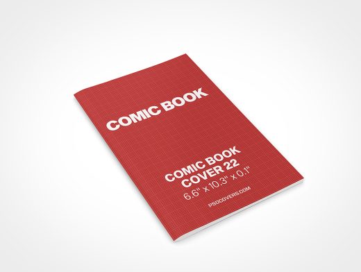 Market your cover layout on this blank Comic Book Cover 23